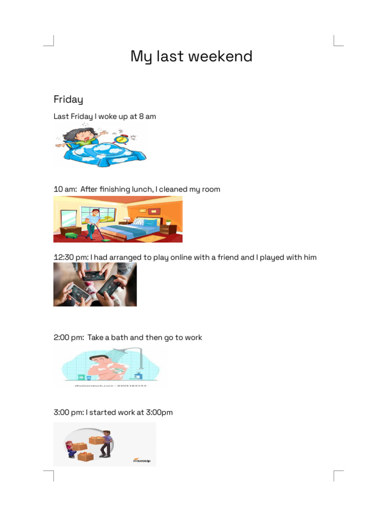 My Last Weekend | PDF