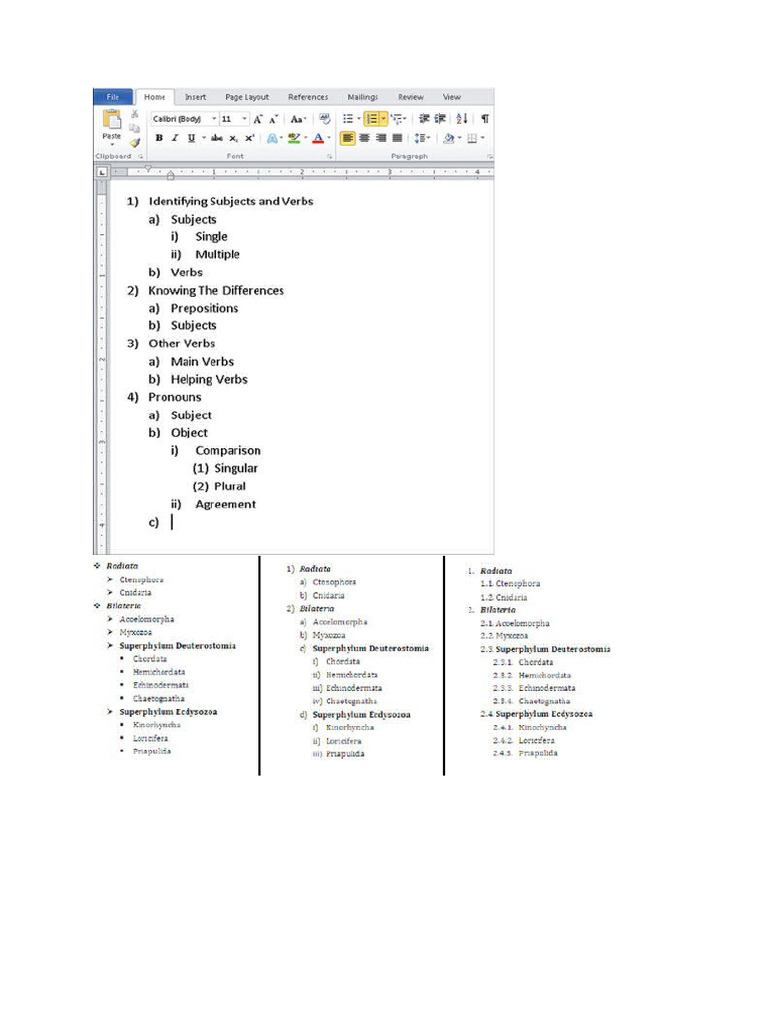 Multilevel List | PDF