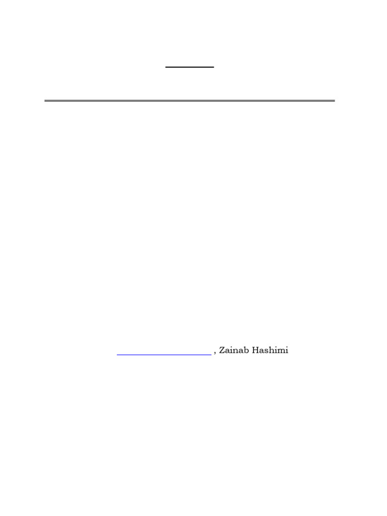 CV & Cover Letter of Zainab Hashimi | PDF | Loans