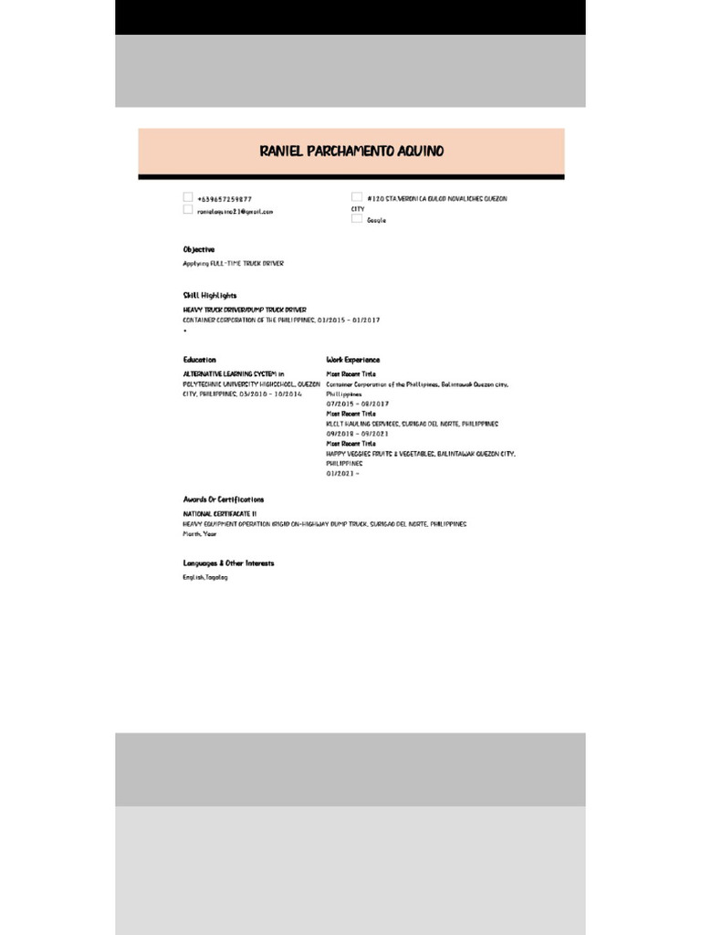 Complete Resume | PDF