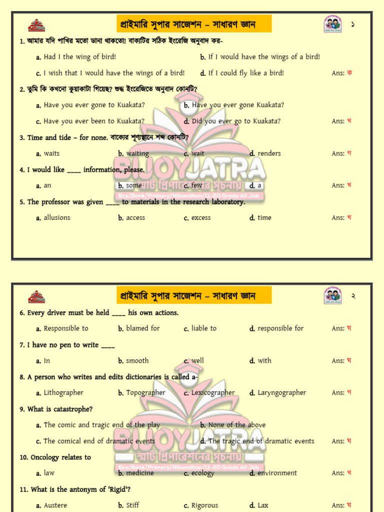 Primary English Grammar Suggestions | PDF | Linguistics