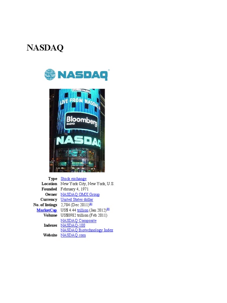 Nasdaq | PDF | Nasdaq | Companies
