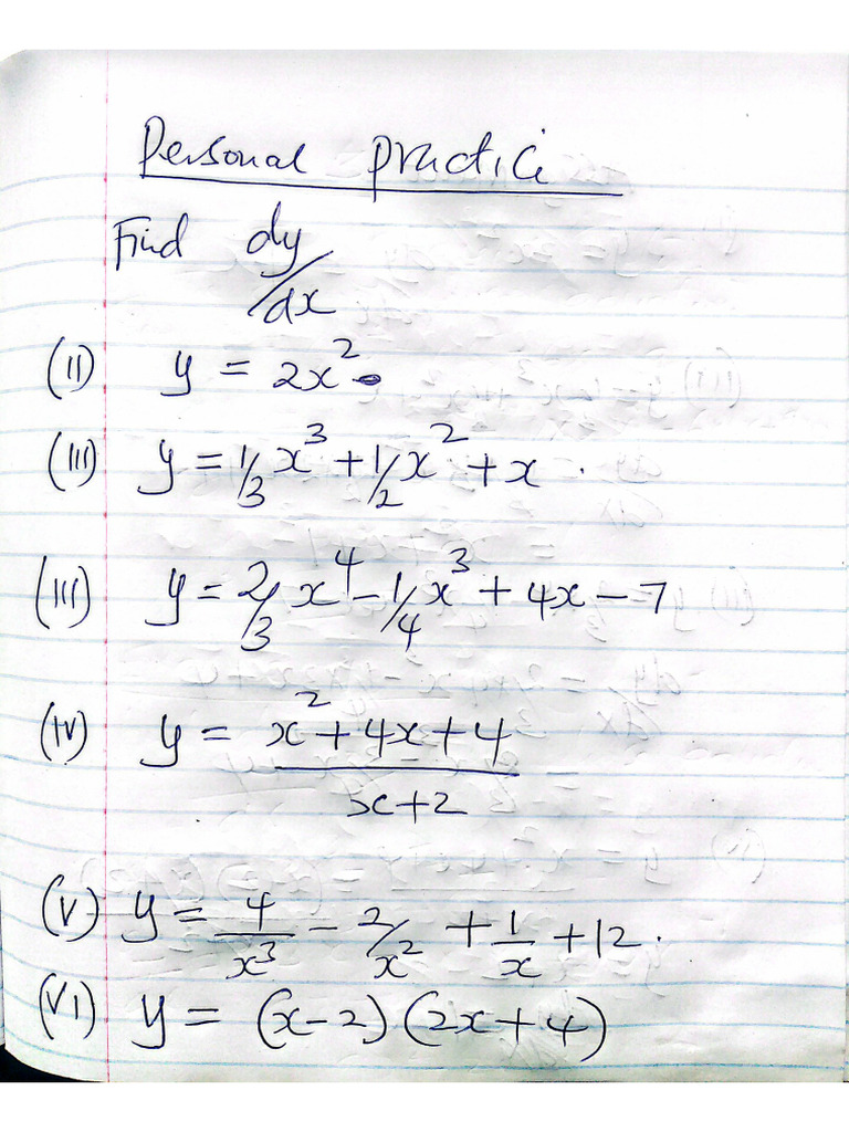 Differentiation Lesson 2 November Term 3 | PDF