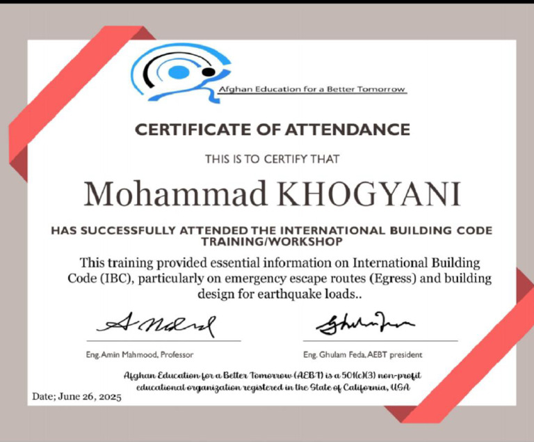International Building Code Certificate | PDF