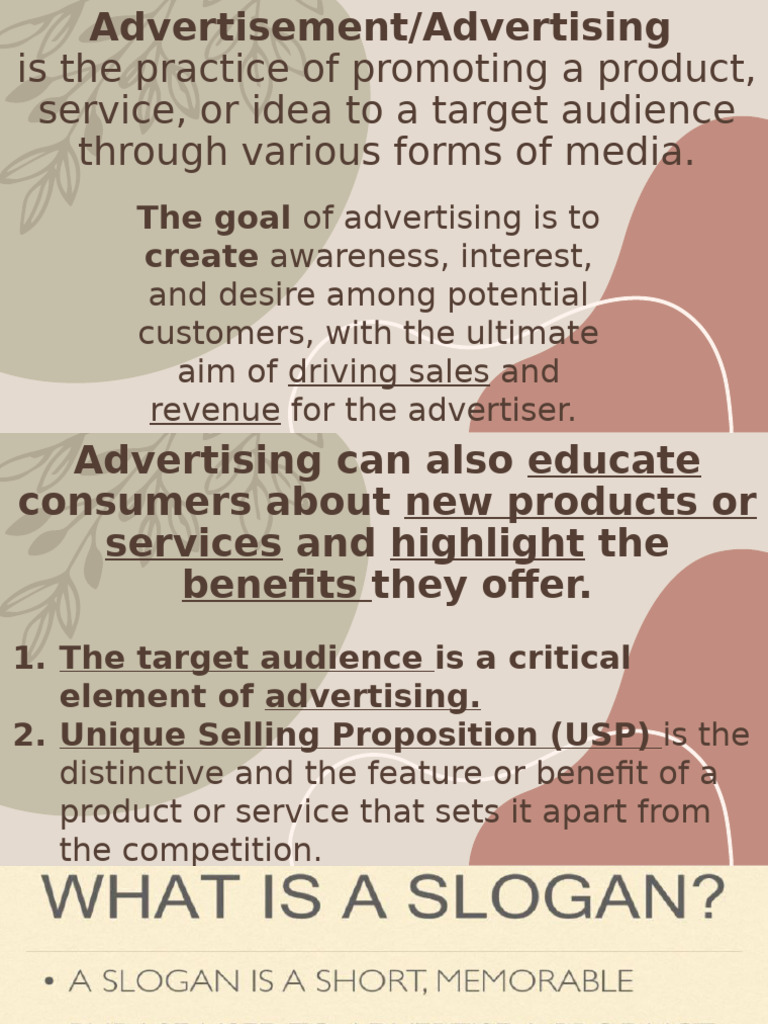 Slogan Advertisement | PDF