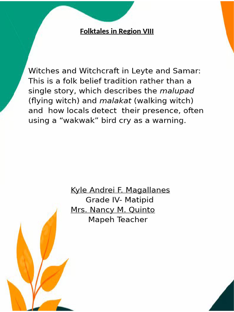 Folktales in Region VIII | PDF