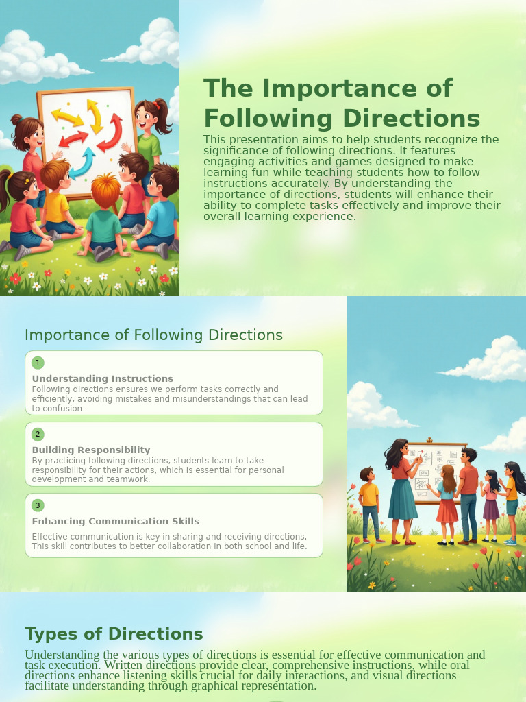 Importance of Following Directions | PDF | Communication | Cognitive ...