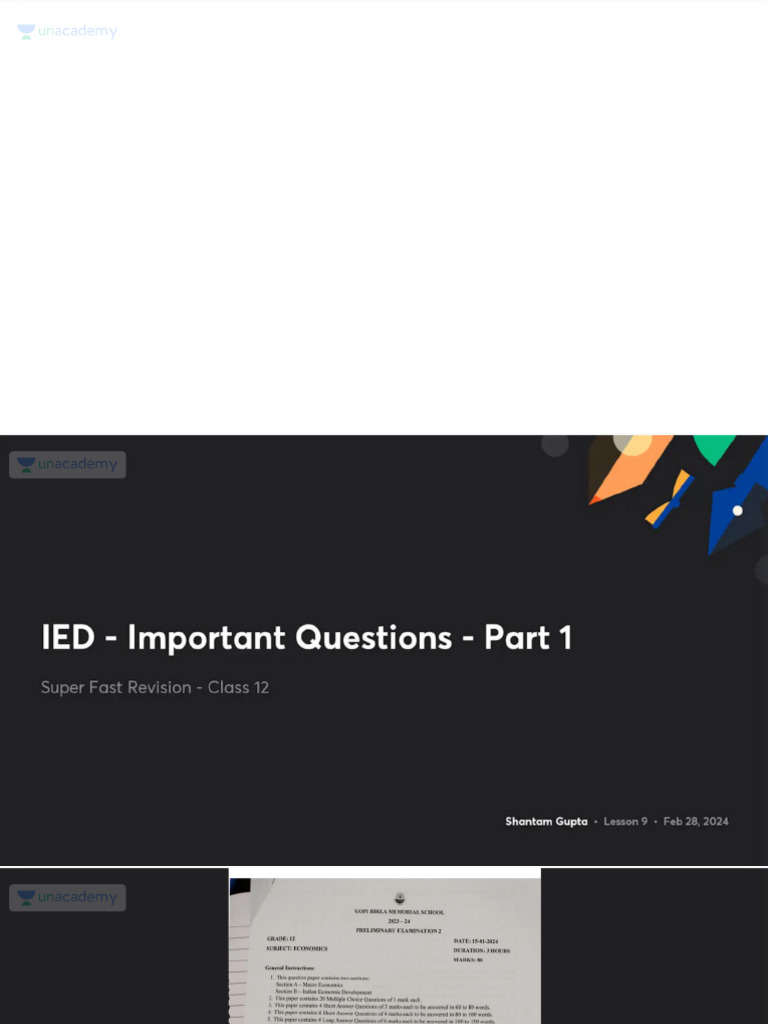 IED Important Questions Part 1 With Anno | PDF
