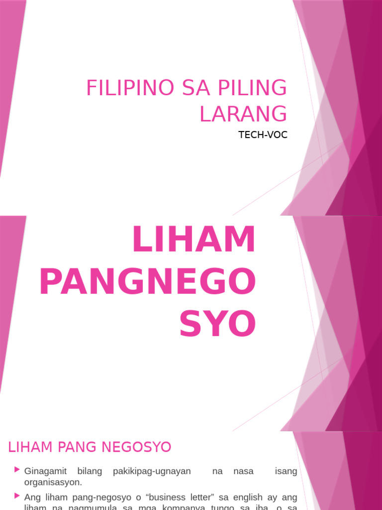 Liham Pang Negosyo | PDF