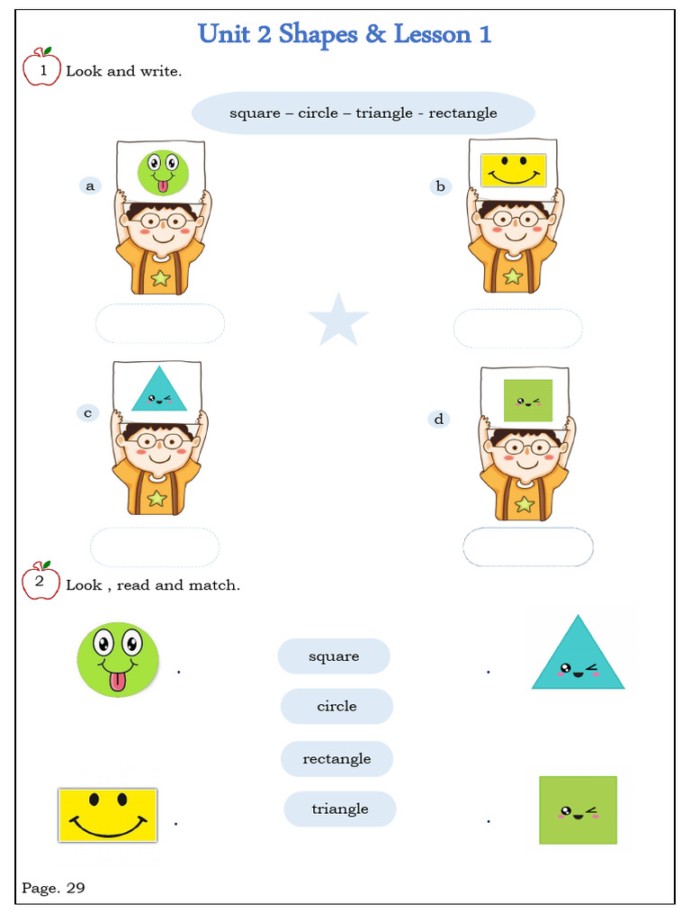 Shapes and Vocabulary Activities | PDF | Rectangle | Geometry