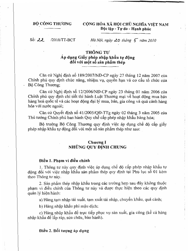 TT 22-2010-BCT | PDF