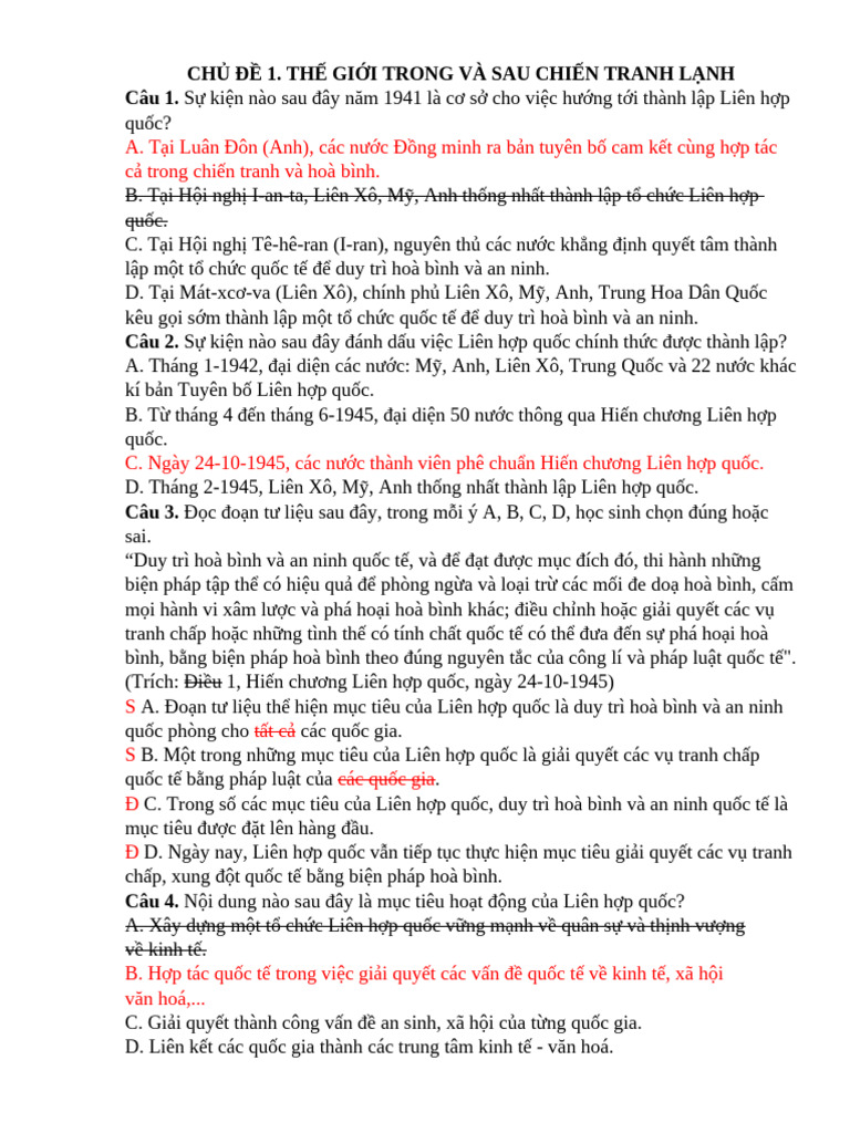 Ôn Tập Kiểm Tra Giưa Hk i | PDF