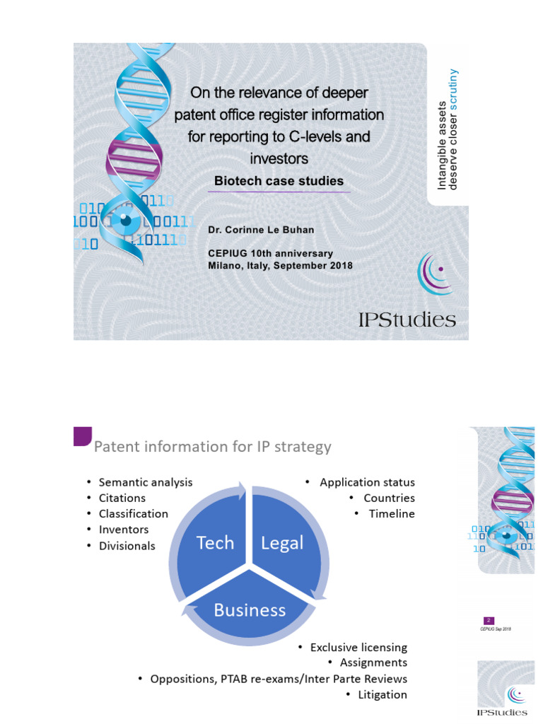 Deeper Patent Office Register Information For Reporting To C-Levels and ...