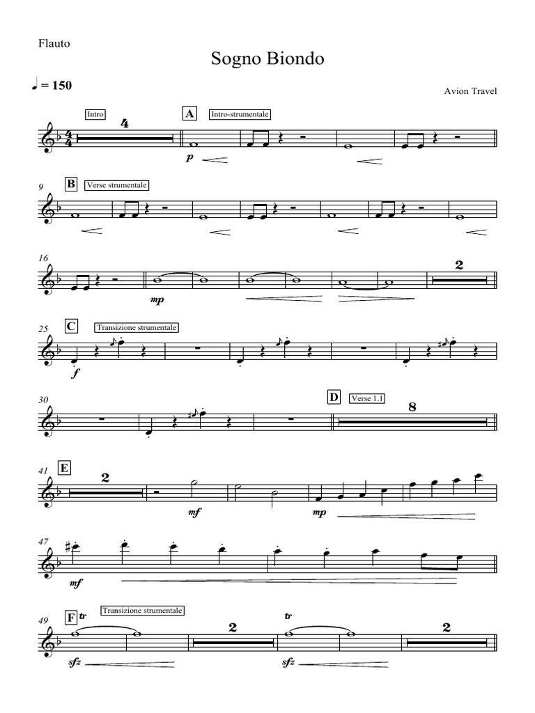 Sogno Biondo Flauto Extra (19!8!25) | PDF