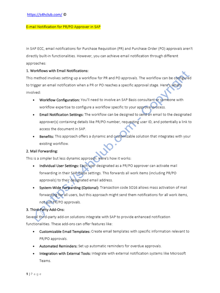 Logic of PR & PO WorkFlow | PDF | Email Address | Software