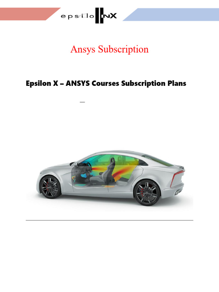 ANSYS Courses Subscription Plans | PDF