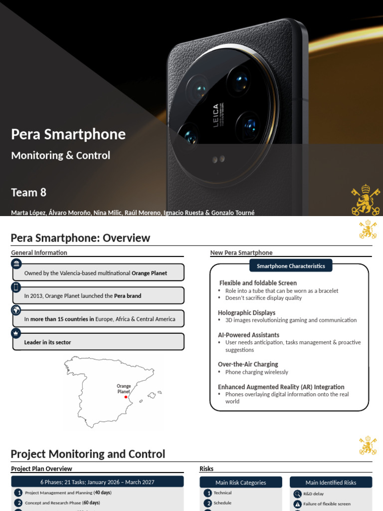 Pera Smartphone Project Overview and Management | PDF | Project ...