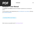Notepad++ User Manual Overview | PDF | Keyboard Shortcut | Command Line ...