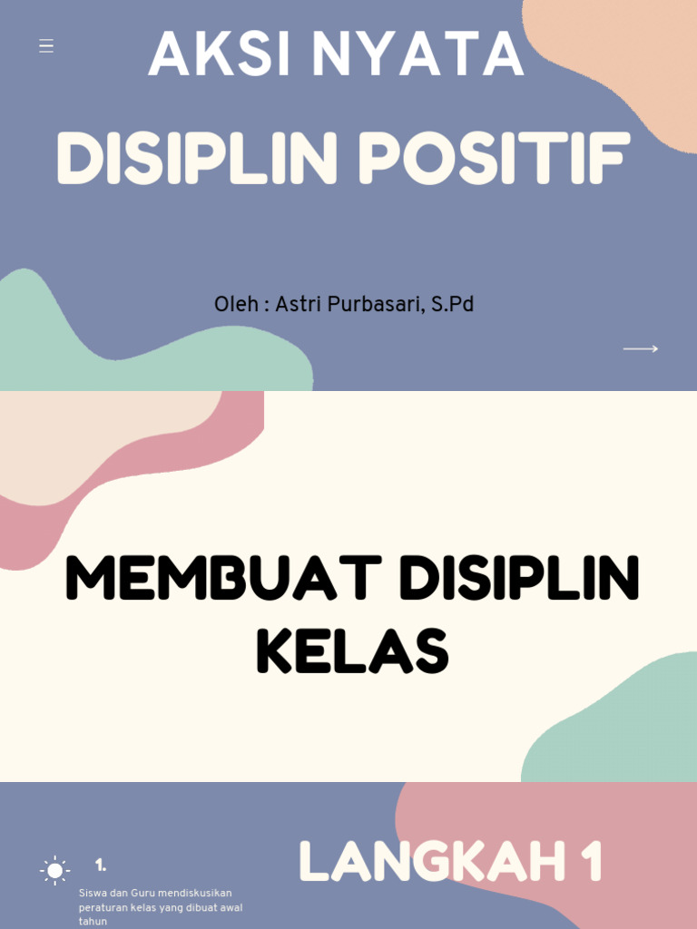 Langkah-langkah Disiplin Positif Kelas | PDF