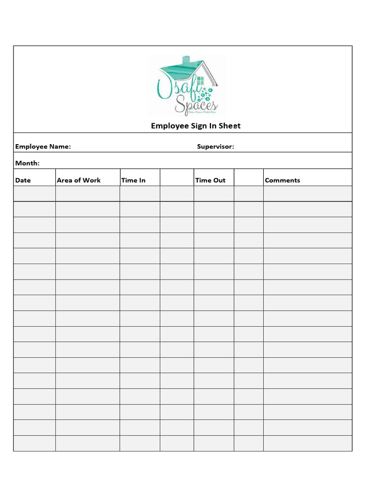 Usafi Employee Sign Sheet | PDF