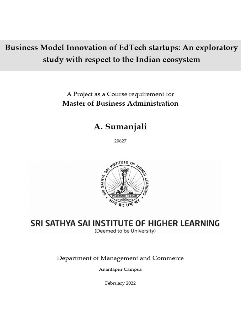 20627-Business Model Innovation of EdTech Startups-An Exploratory Study ...