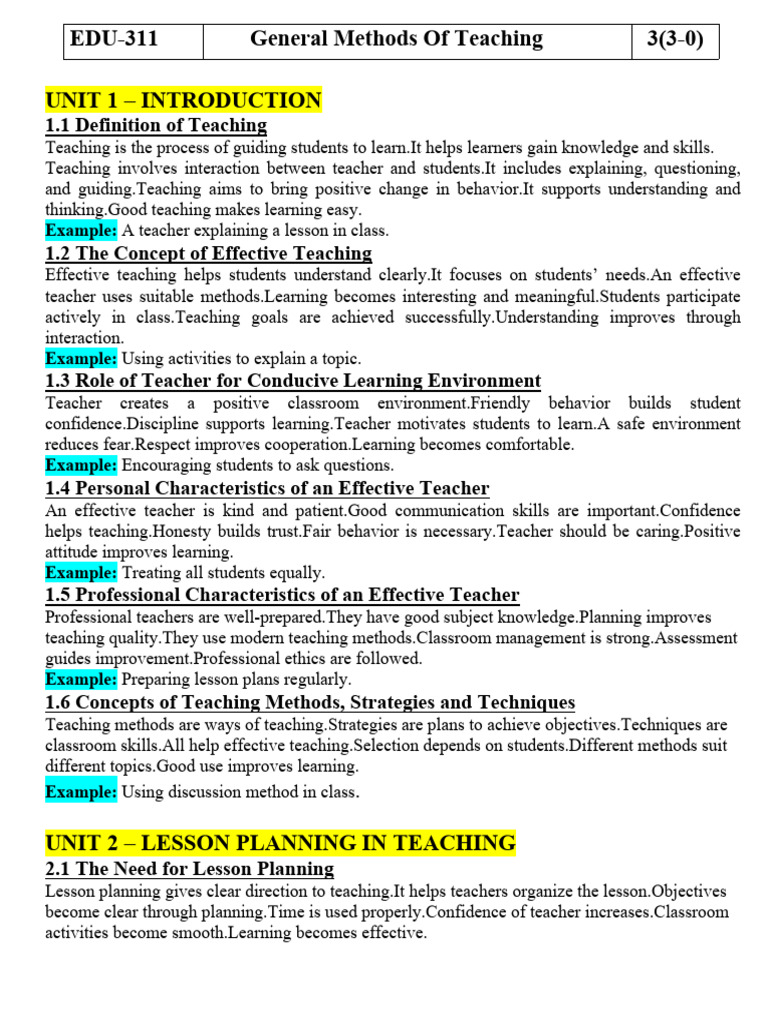 Effective Teaching Methods Overview | PDF | Motivation | Motivational