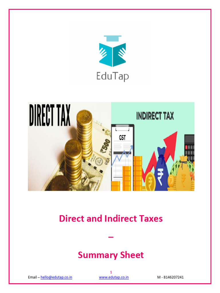 Summary Sheet Lyst1758948777510 | PDF | Taxes | Value Added Tax