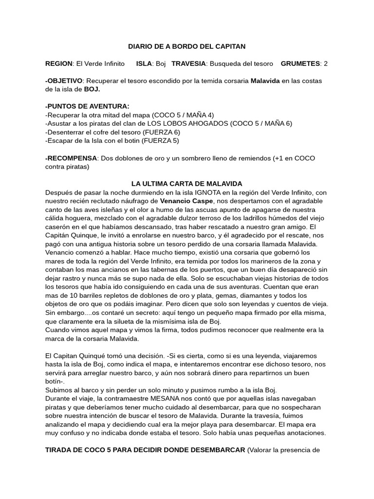 La Ultima Carta de Malavida | PDF | Piratería | Corsario