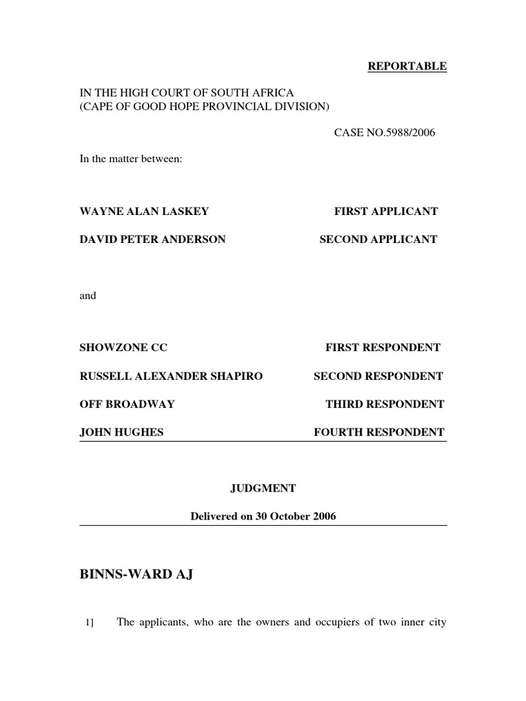 Laskey Case | PDF | Nuisance | Decibel