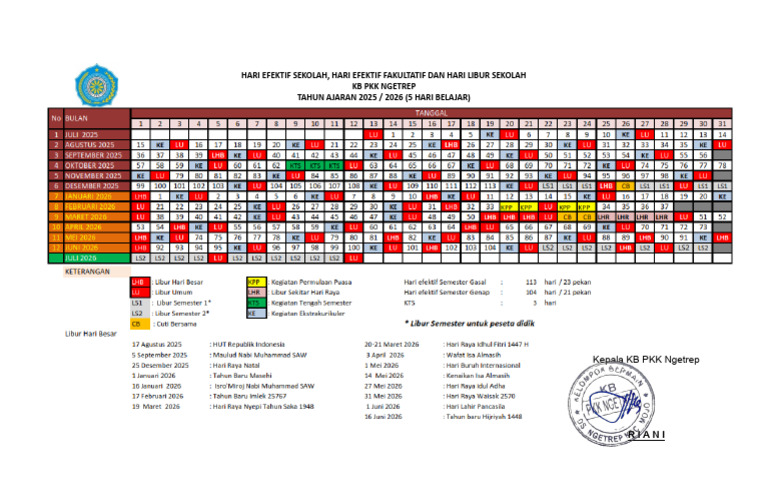 Kaldik 2025-2026 | PDF