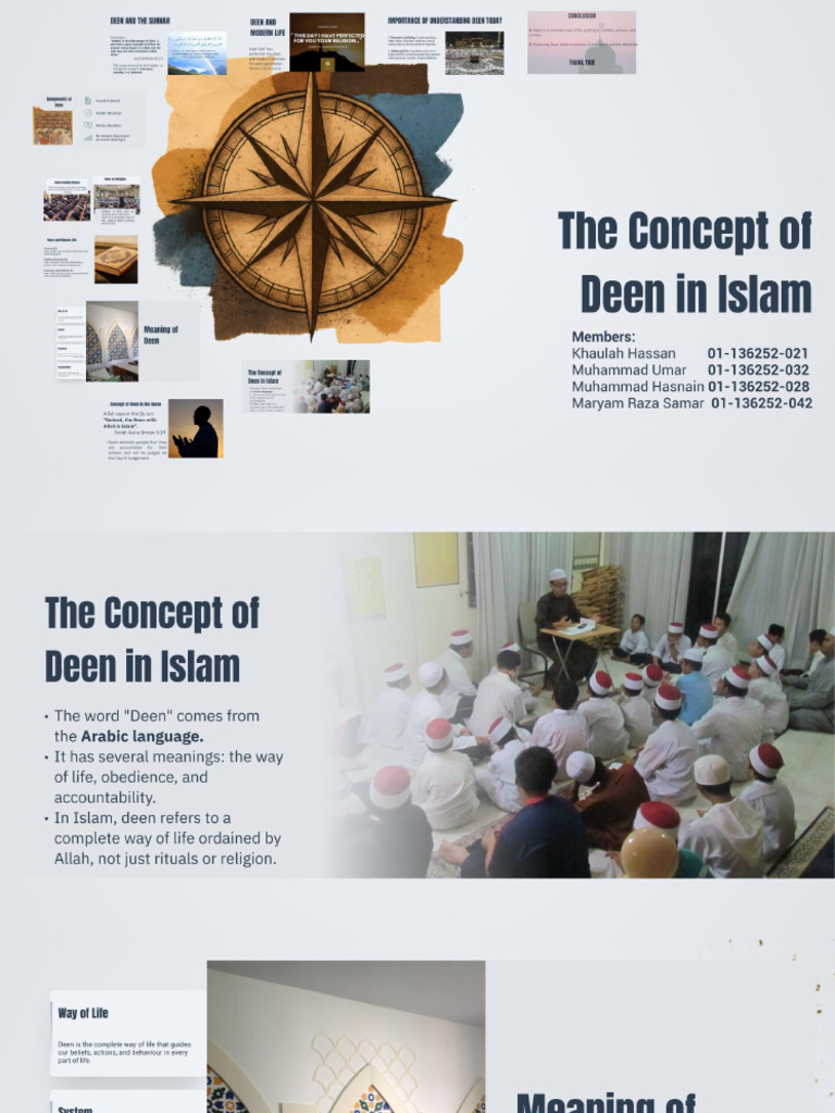 The Concept of Deen in Islam Presentation | PDF