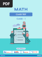 Class 1 Math Question Papers | PDF | Mathematics