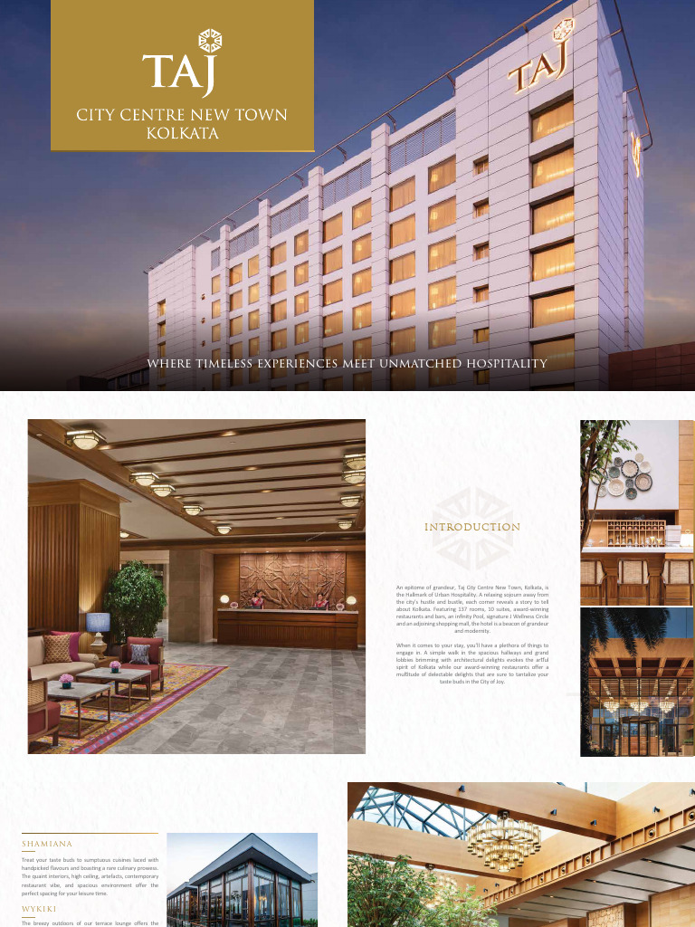 Taj City Centre New Town Kolkata | PDF | Hospitality Industry