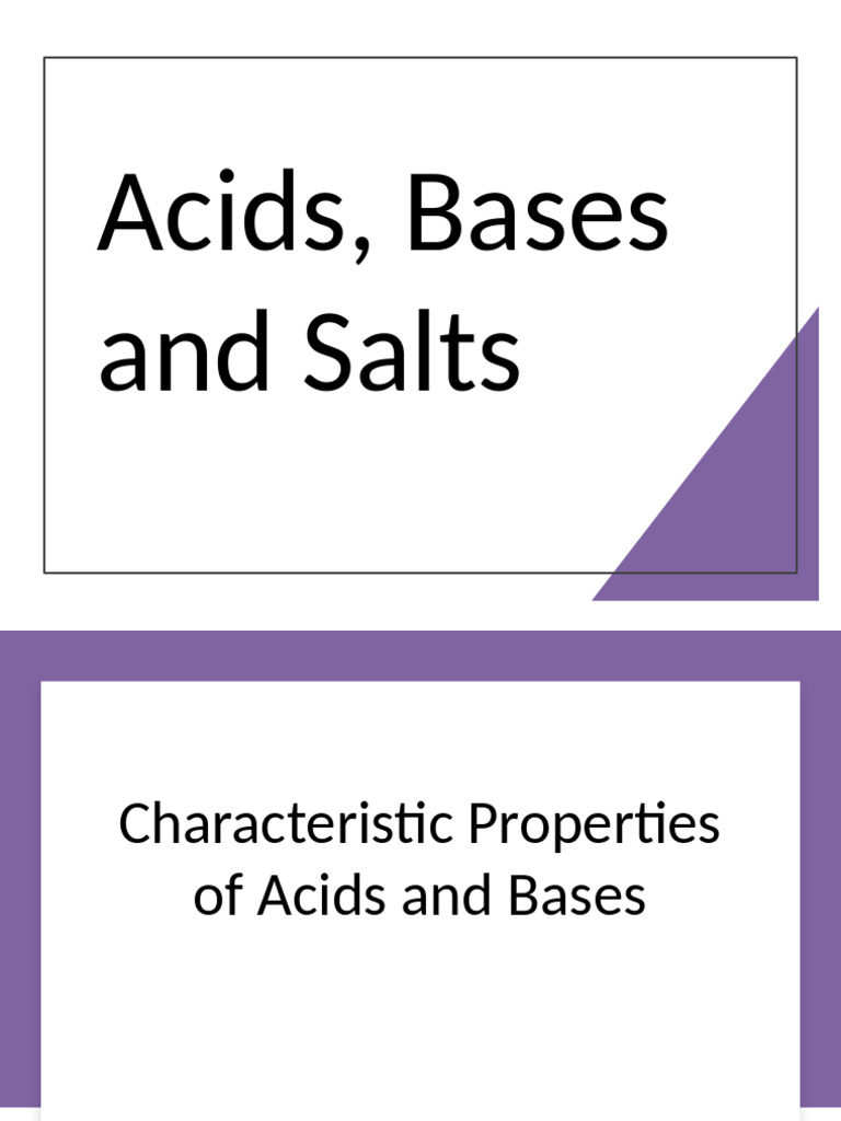 Acids and Bases | PDF