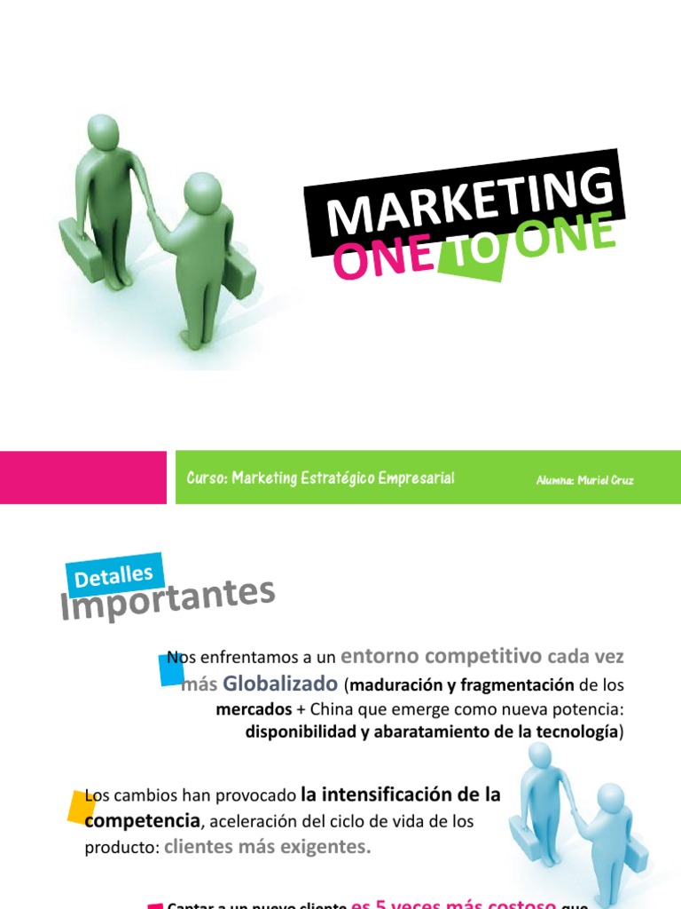 Marketing One To One | PDF | Marketing | Cliente