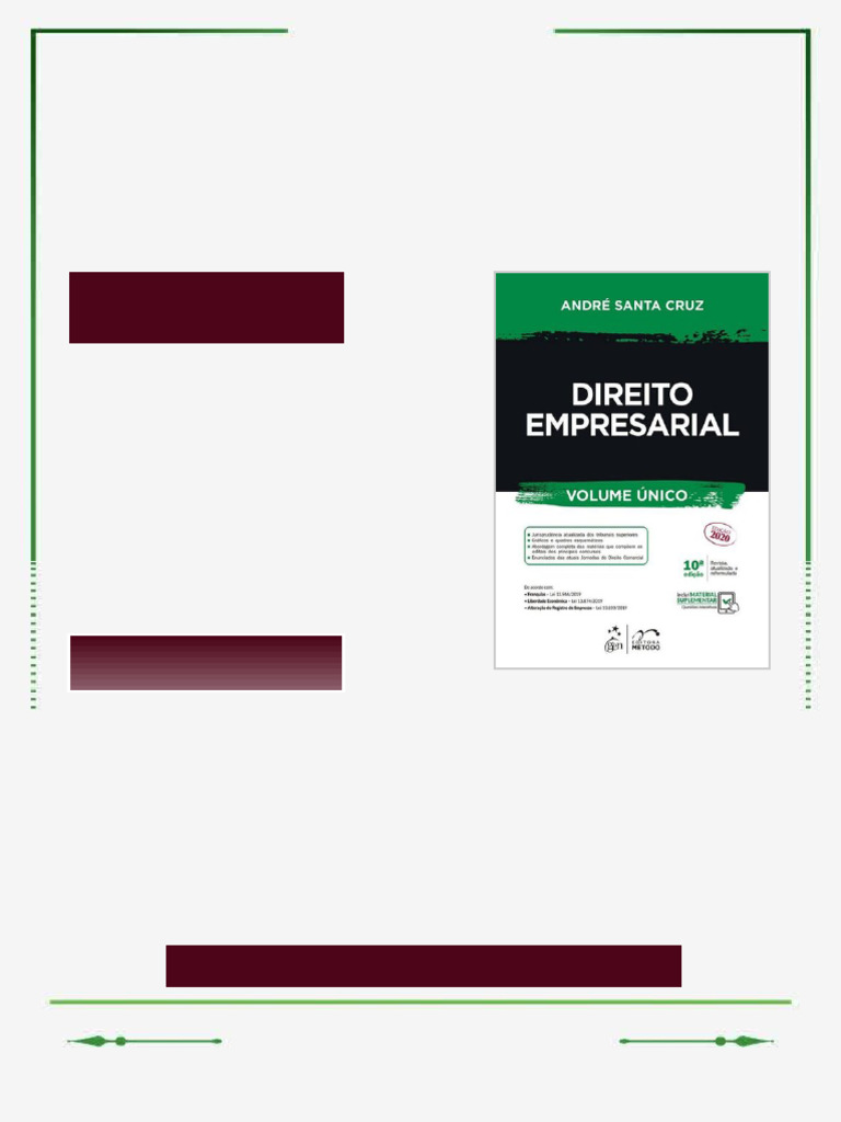 Direito Empresarial 10th Edition André Luiz Santa Cruz Ramos ebook ...