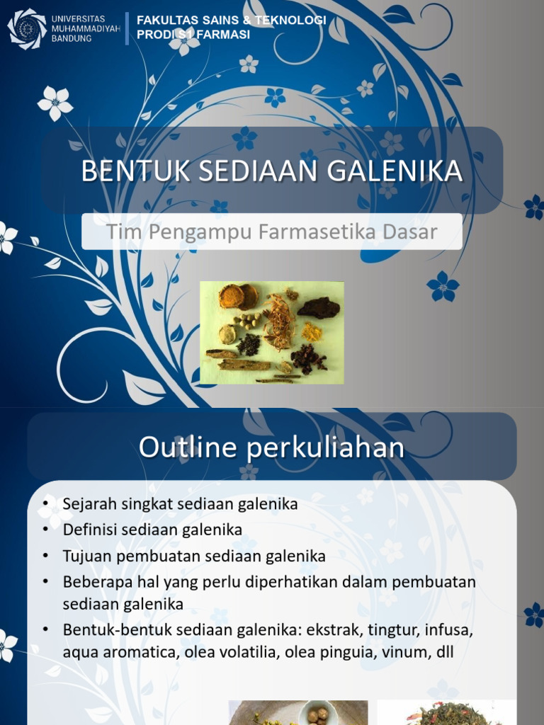 Panduan Sediaan Galenika Farmasi | PDF