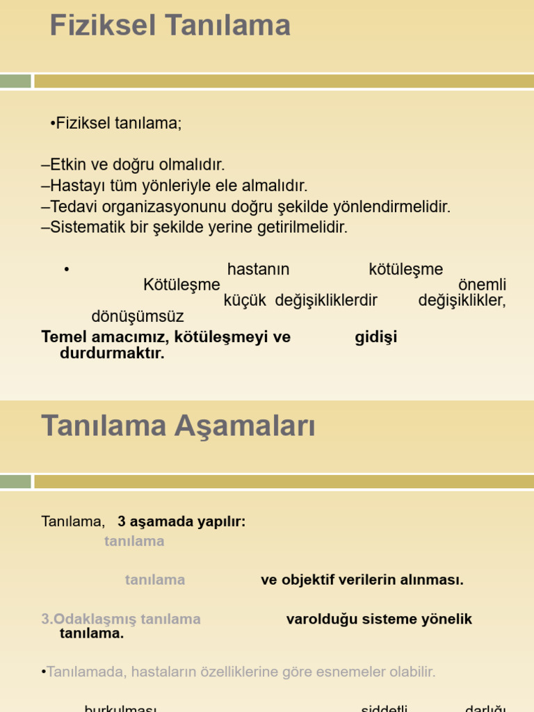 Fiziksel Tanılama | PDF