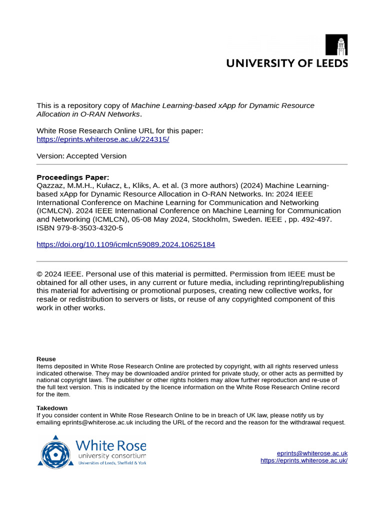 Doi 10.1109icmlcn59089.2024.10625184 | PDF | Computer Network | Machine ...