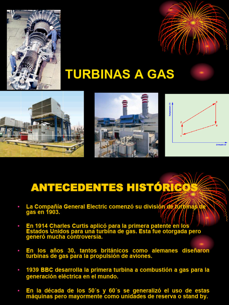 Historia y Funcionamiento de Turbinas a Gas | PDF | Generación ...