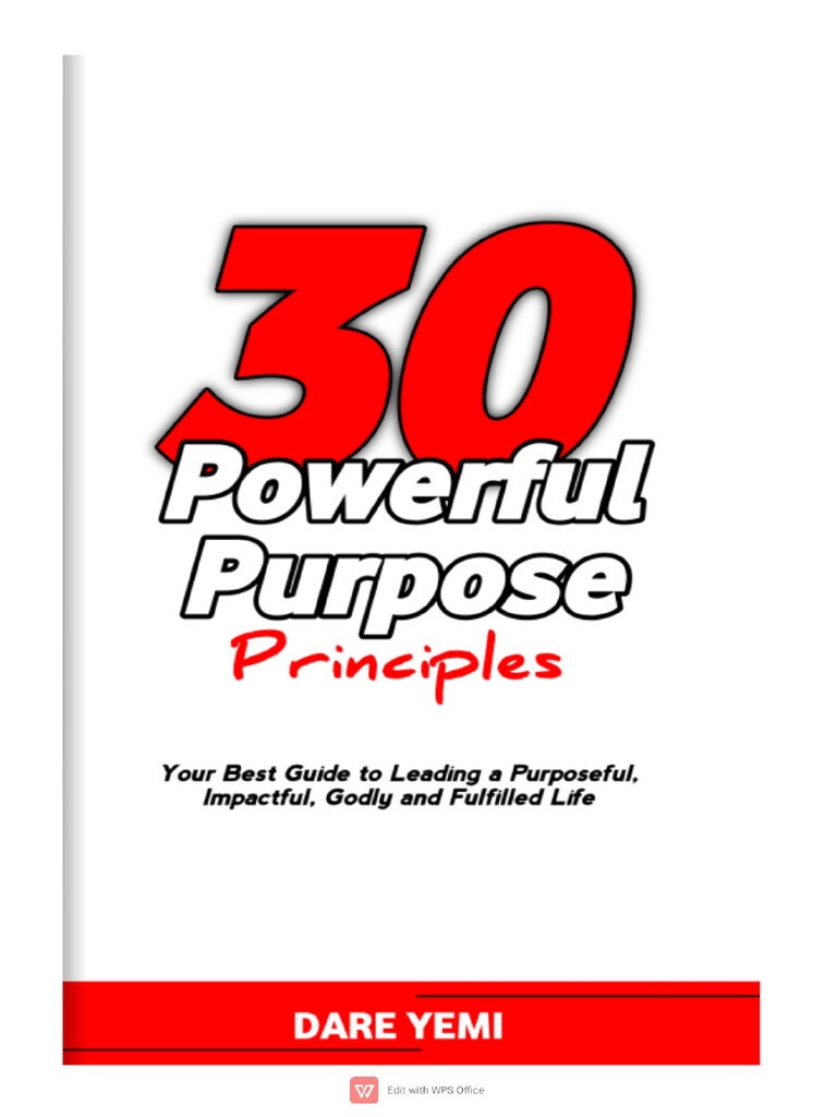 30 Principles for a Purposeful Life | PDF