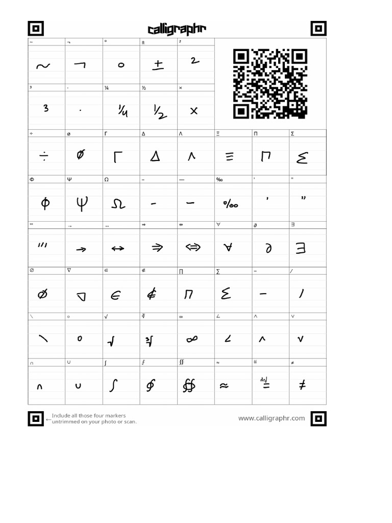 Calligraphr Template 2 | PDF