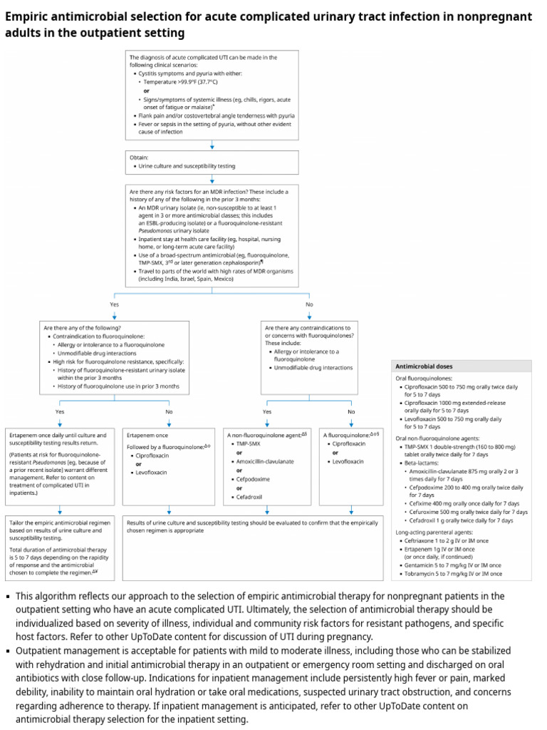 Uti Uptodate | PDF | Urinary Tract Infection | Clinical Medicine