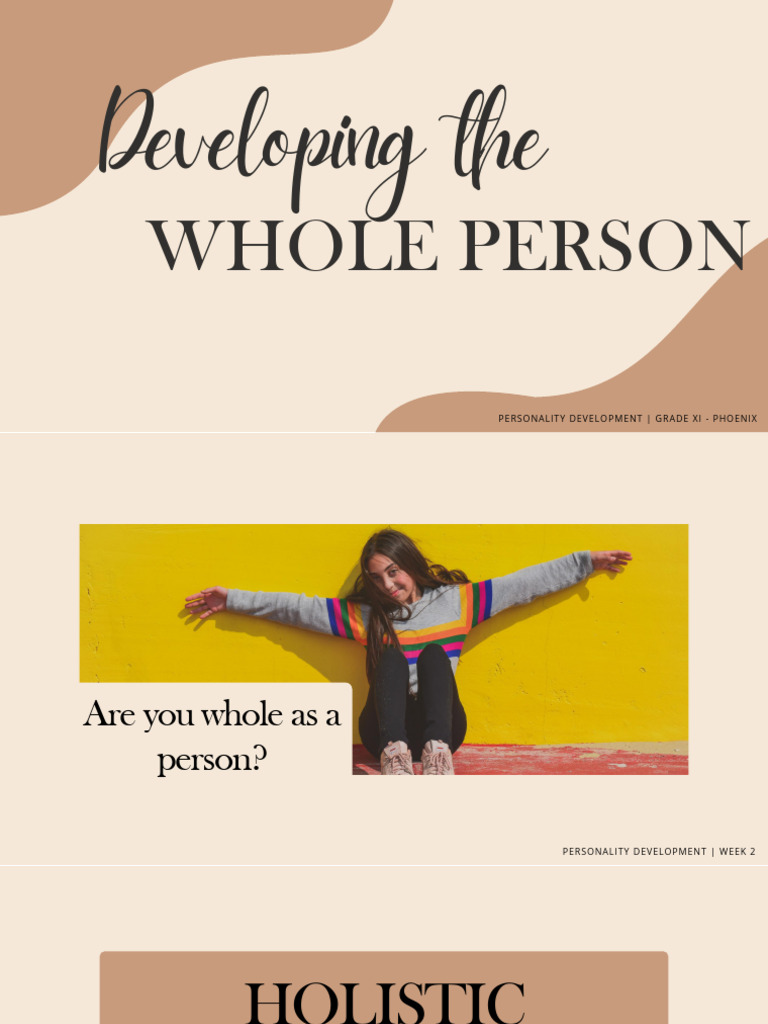 Developing The Whole Person | PDF | Feeling | Thought
