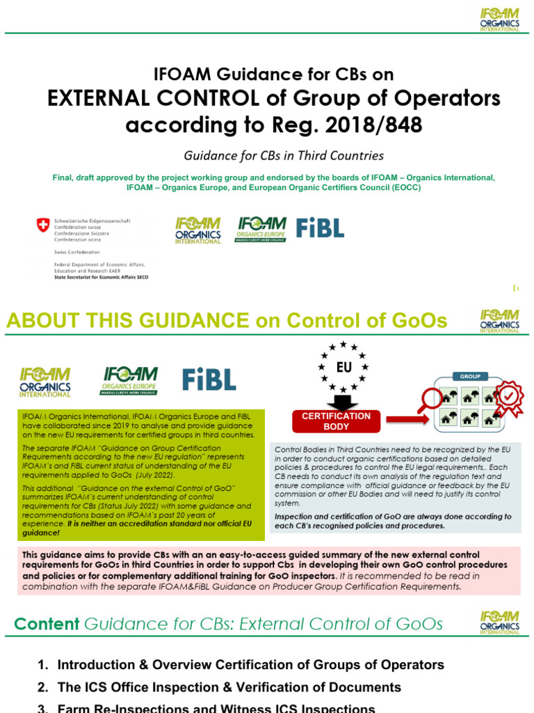External Control Guidance for GoOs | PDF | Regulatory Compliance ...
