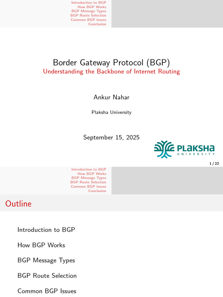 BGP Protocol | PDF | Computer Networking | Network Protocols