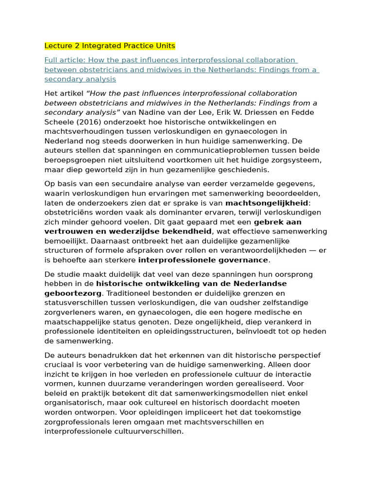 Lecture 2 Integrated Practice Units | PDF