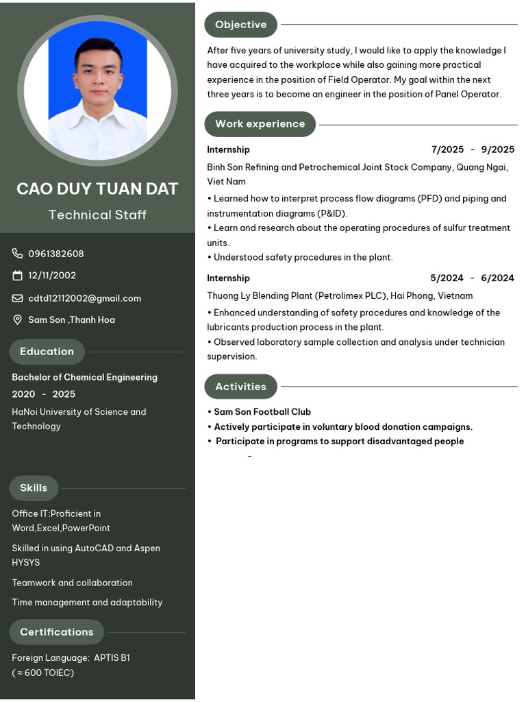 Cao Duy Tuan Dat Topcv.vn 201025.122933 | PDF