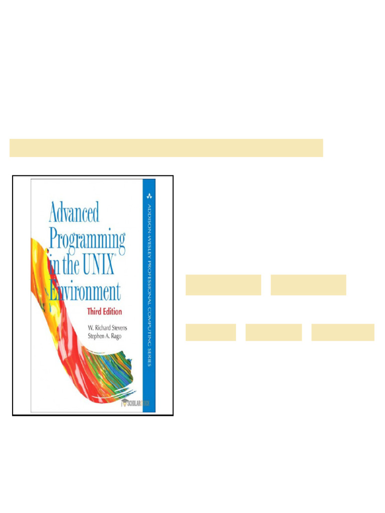 Solution Manual for Advanced Programming in the UNIX Environment, 3/E ...
