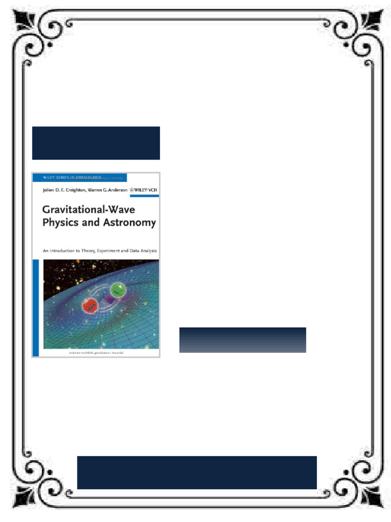 Gravitational Wave Physics and Astronomy An Introduction to Theory ...